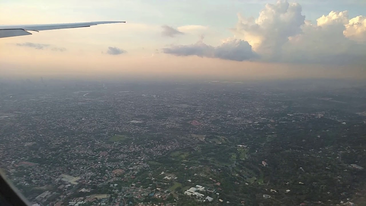 Philippines view from the plane, Landing in Manila - YouTube
