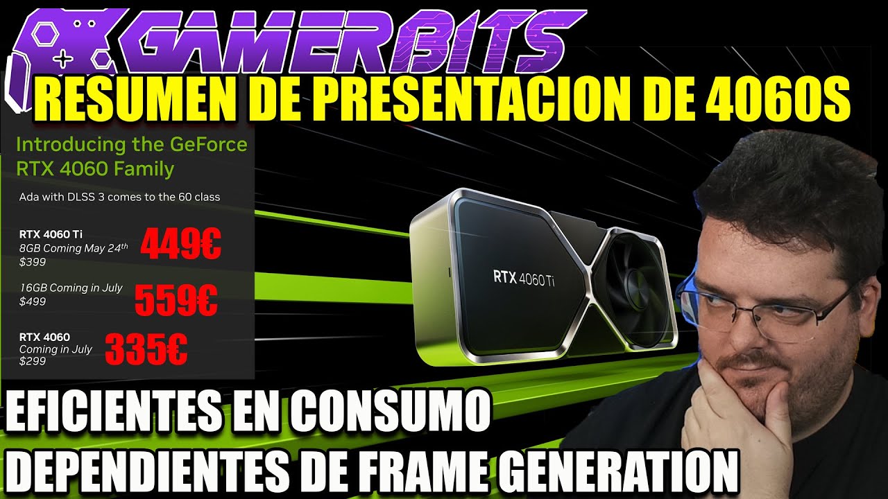 Resumen de la presentación de las RTX 4060, buena eficiencia pero ...
