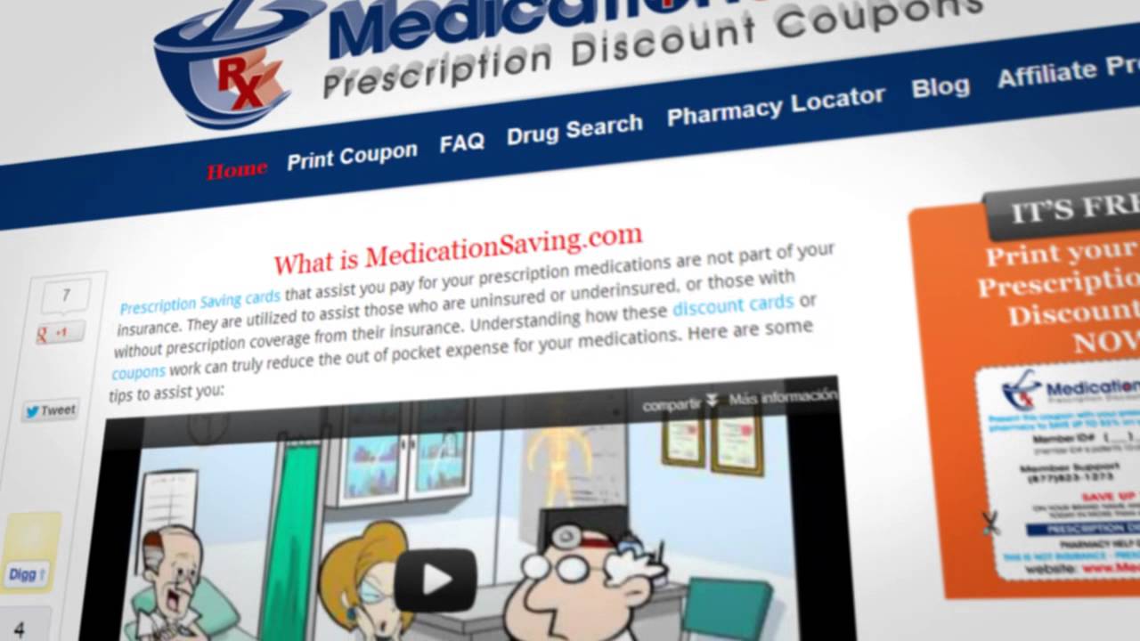 Medication Savings Prescription Drug Coupons - YouTube