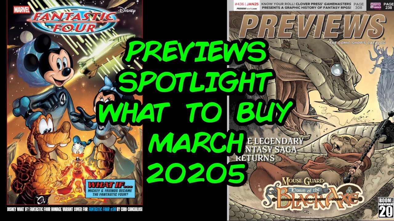Top Comic Books to Buy in March 2025 | Previews Spotlight - YouTube
