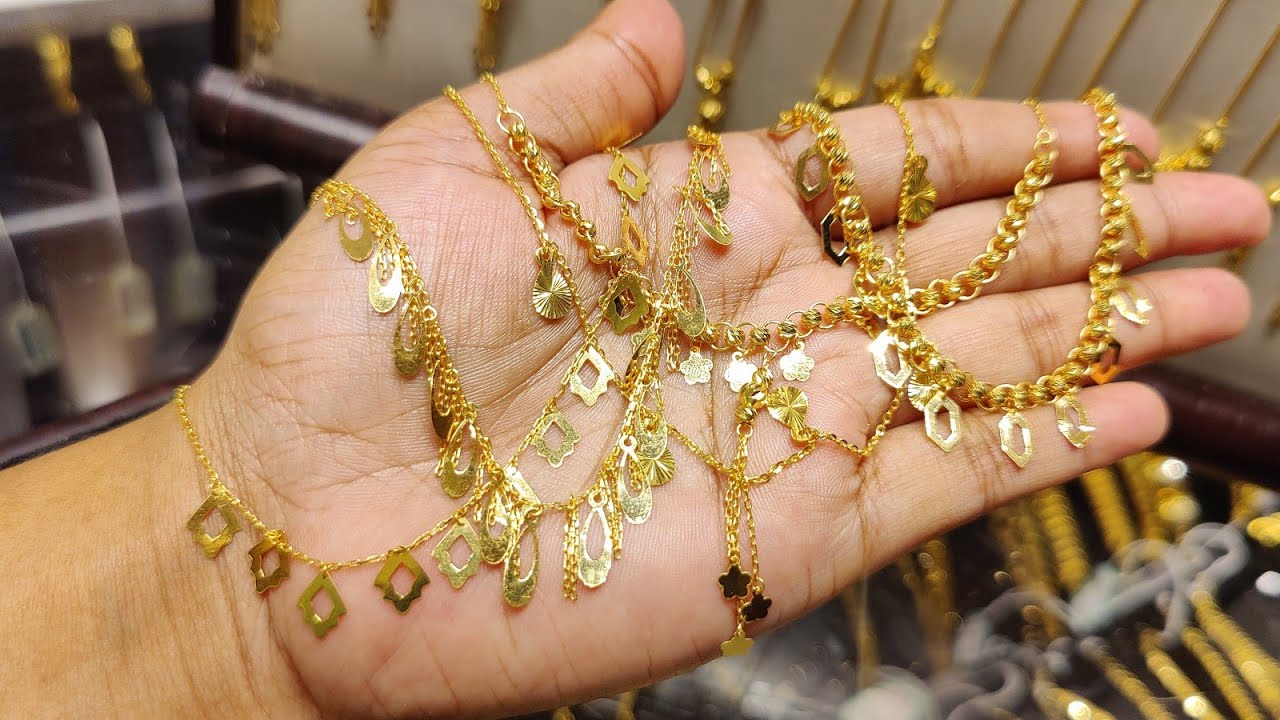 ভিন্ন ভিন্ন ডিজাইন বিদেশী সোনার চেইন কালেকশন।। Gold chain collection ...