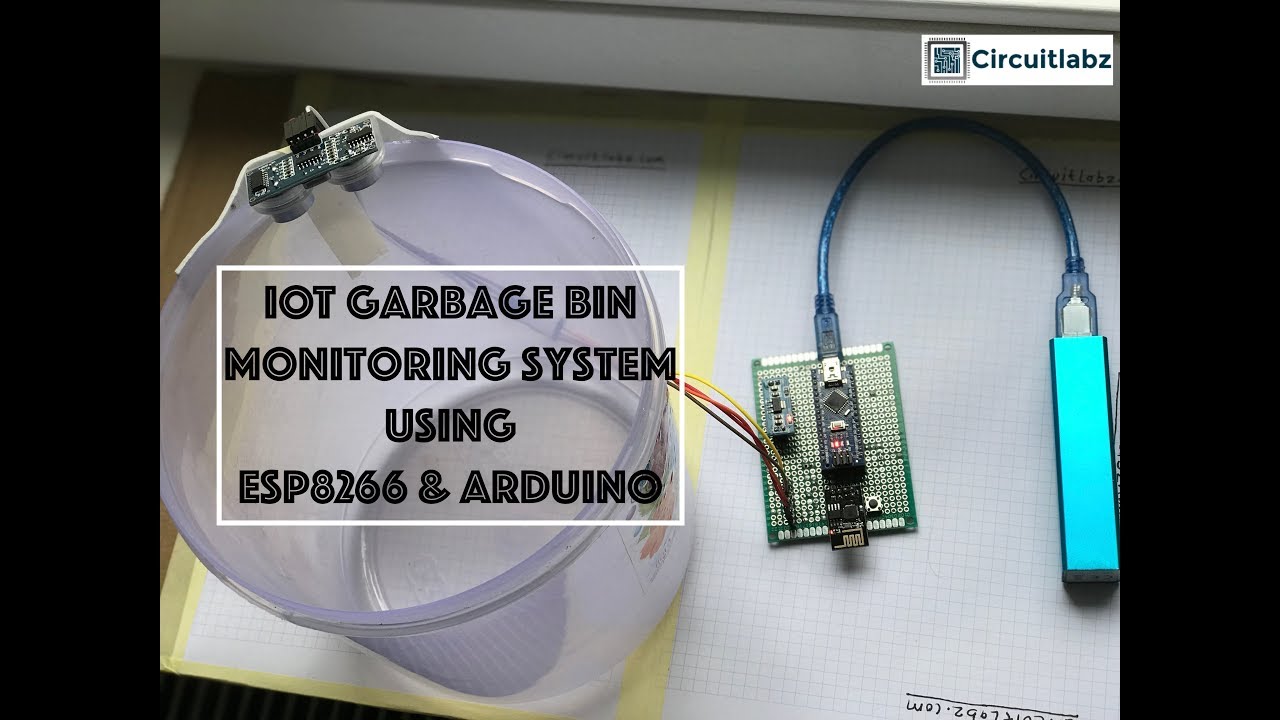 Iot Garbage Bin Monitoring System Using Esp8266 Youtube 8459