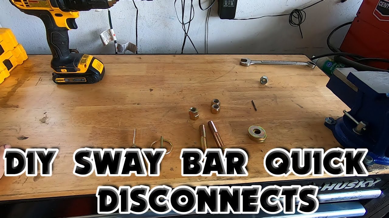 DIY sway bar quick disconnects for Jeep Wrangler TJ - YouTube