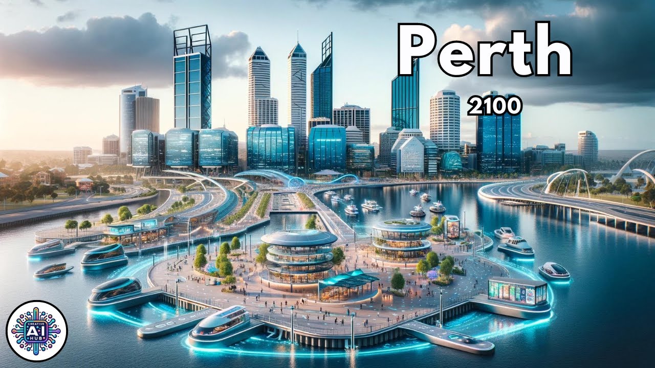 Perth 2100: A Glimpse into the Futuristic Landmarks! 🌿🏙️ - YouTube