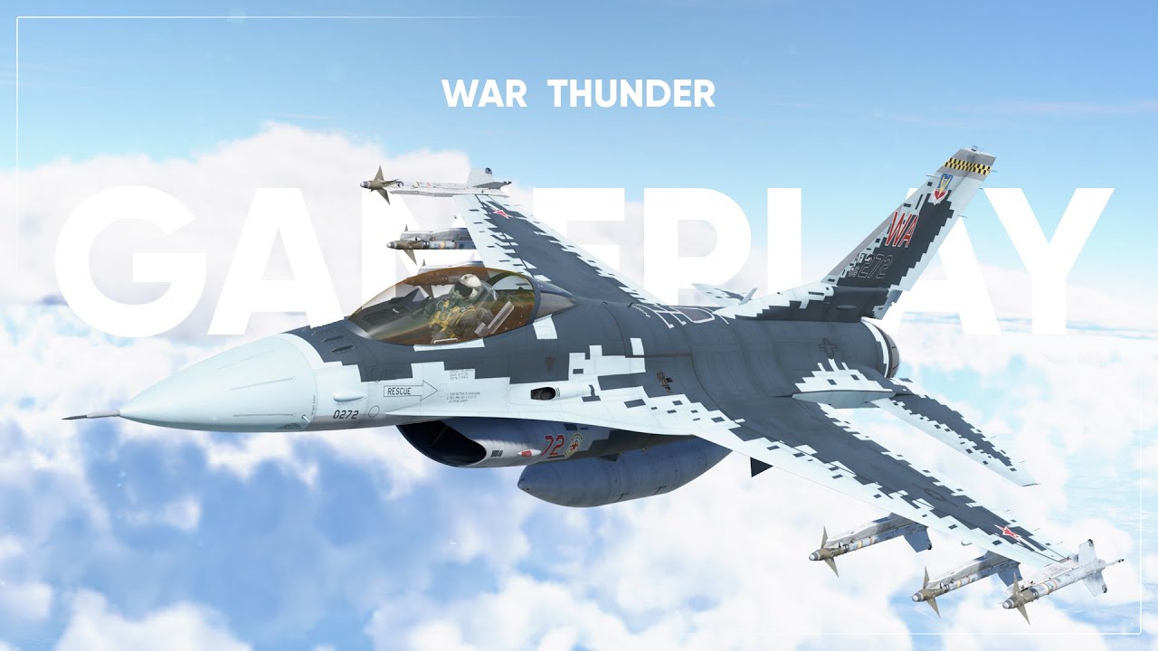 War Thunder // F-16C GAMEPLAY (5 KILLS + 1 ASSIST) - YouTube