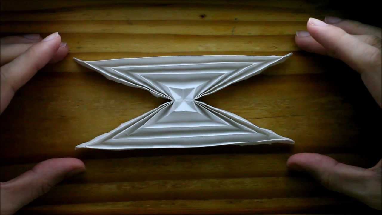 Origami Hyperbolic Paraboloid - YouTube