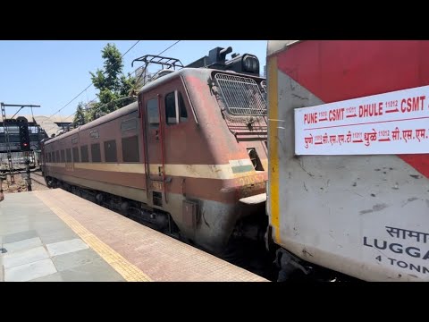 Csmt - Dhule 11011 express departing from Dadar station - YouTube