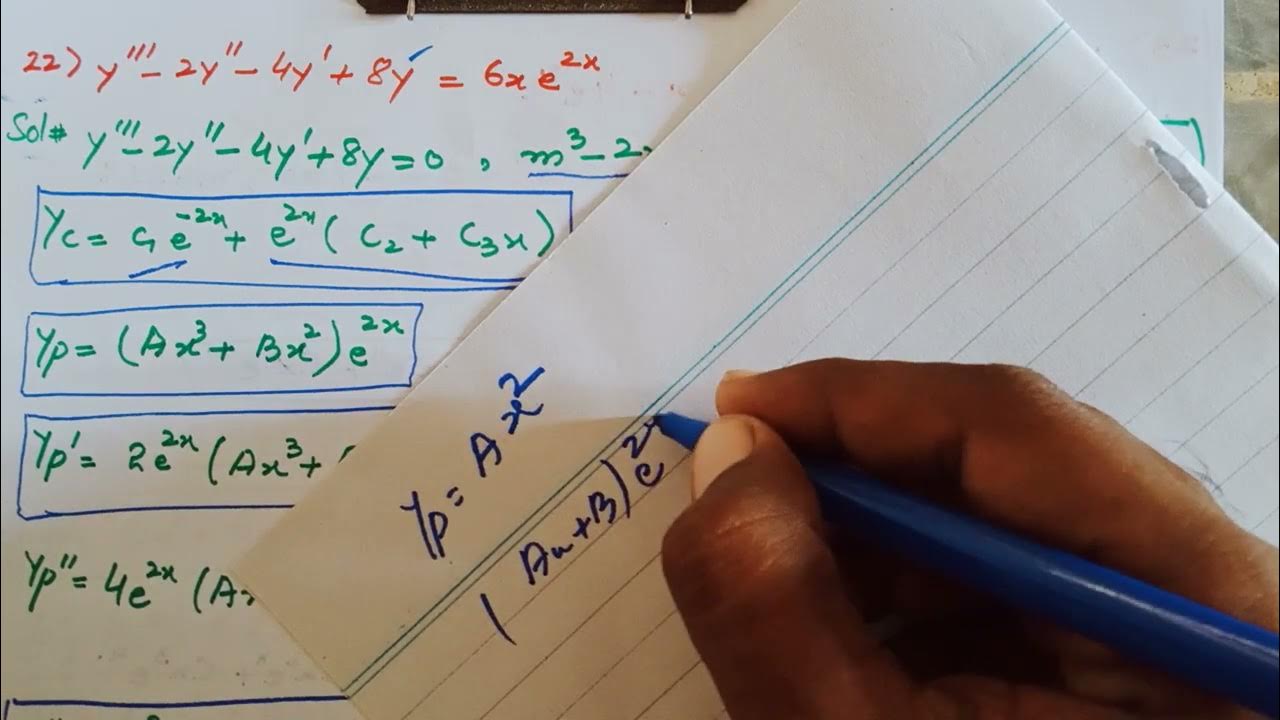 Linear Higher Order Differential Equation |CF&PI| Exercise4.4||Problem21&22||lecture81|| Urdu ...