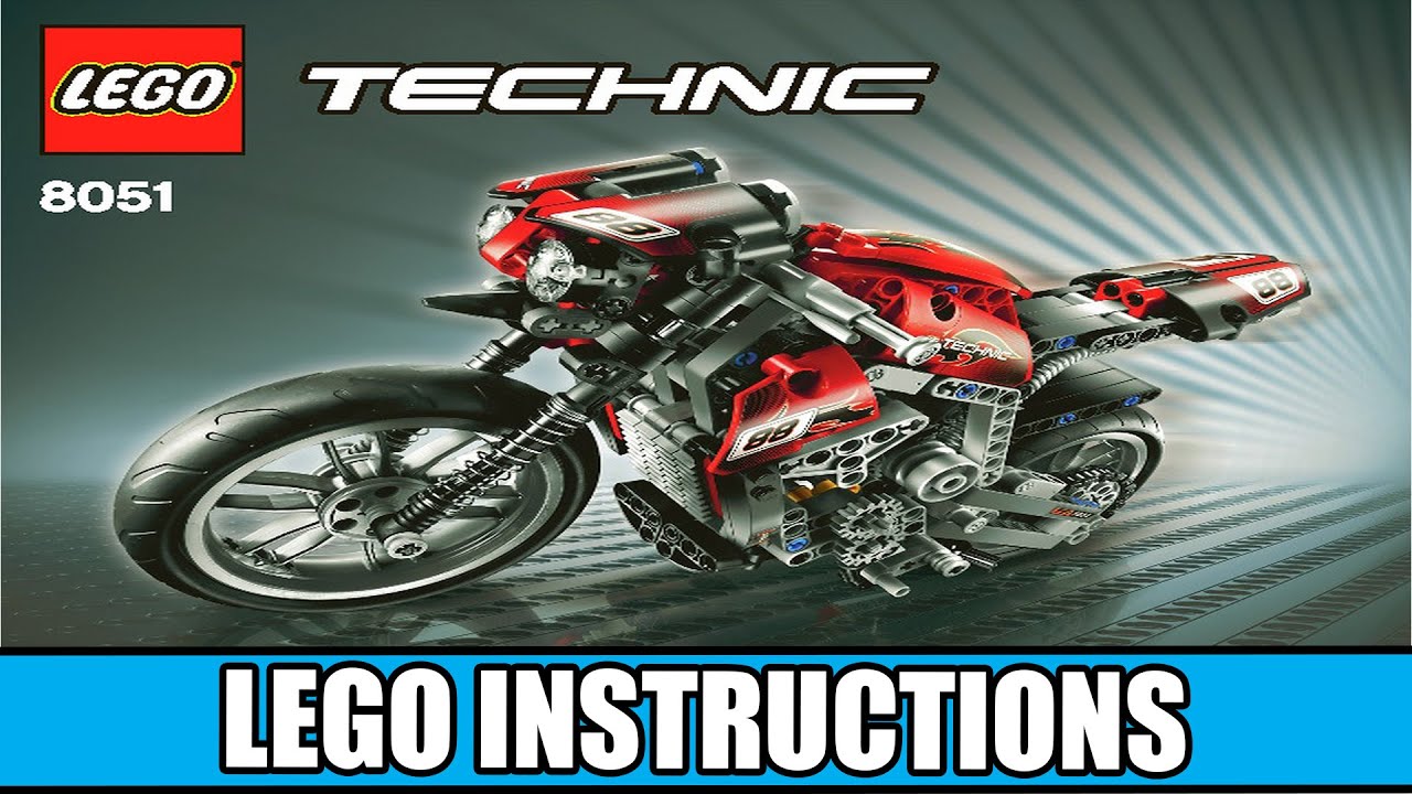 LEGO Instructions - Technic - 8051 - Motorbike (Book 1) - YouTube
