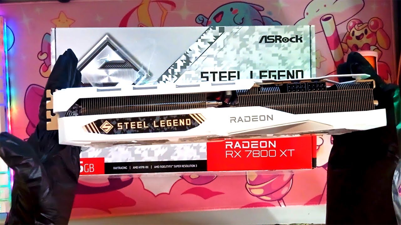 Unboxing RX 7800 XT Steel Legend 16G OC ASRock AMD Radeon - YouTube