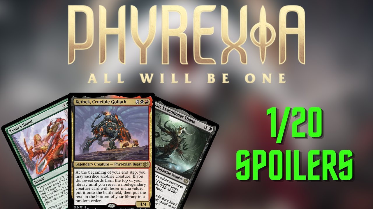 Phyrexia: All Will Be One 1/20 Spoilers - Sacrificing Legend, Tyvar vs ...
