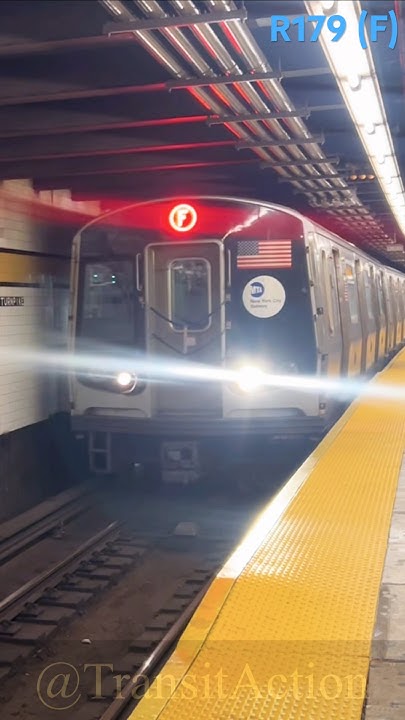 MTA R179 (F) train arrives at Kew Gardens #shorts - YouTube
