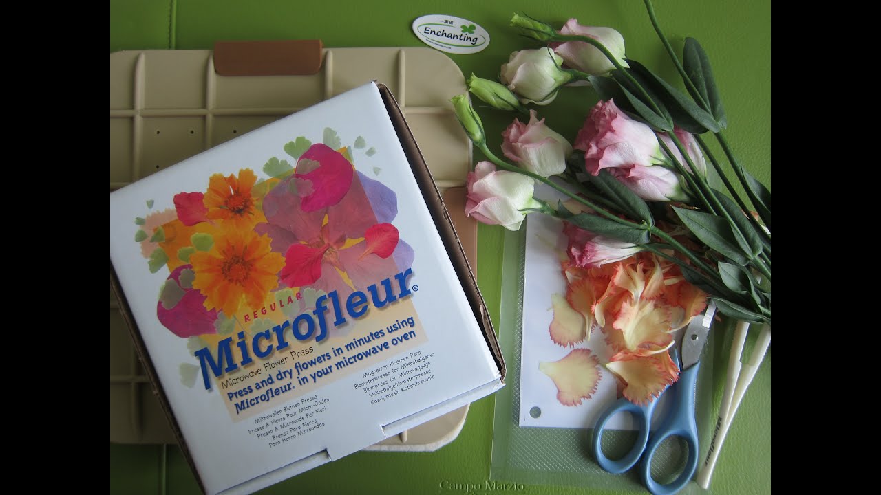 How to use Microfleur 如何用微波壓花器 - YouTube