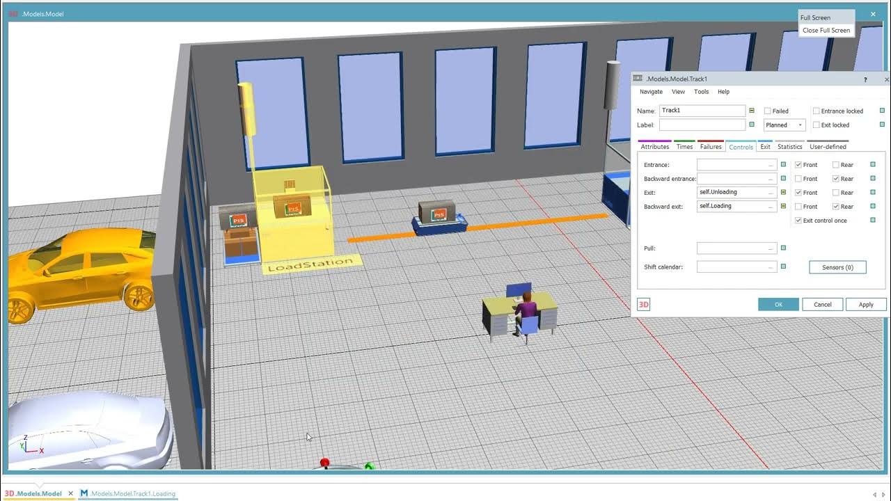 Siemens Tecnomatix Plant Simulation How to Loading Part to AGV - YouTube