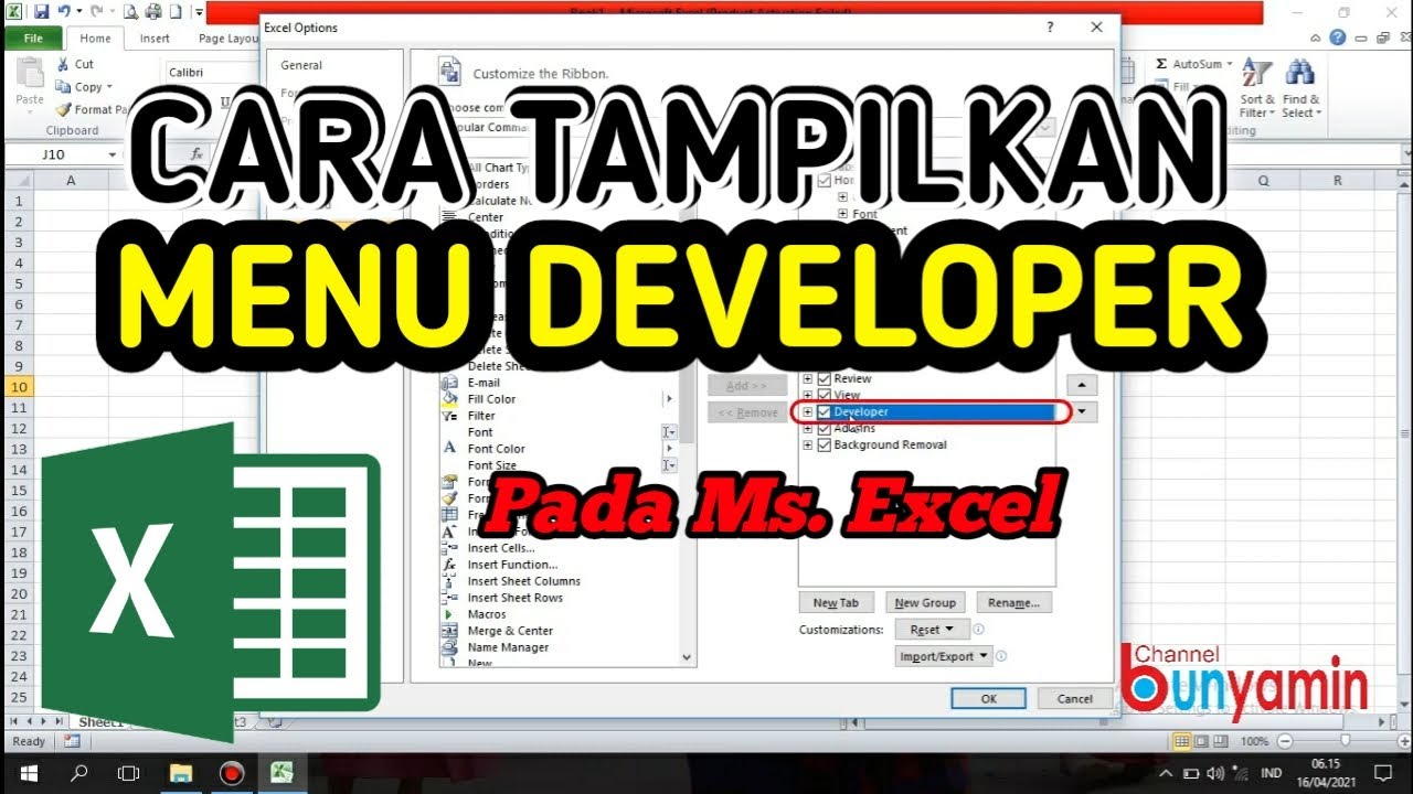CARA AKTIFKAN TAMPILKAN MENU DEVELOPER PADA MS EXCEL 2010 YouTube cara-aktifkan-tampilkan-menu-developer-pada-ms-excel-2010-youtube