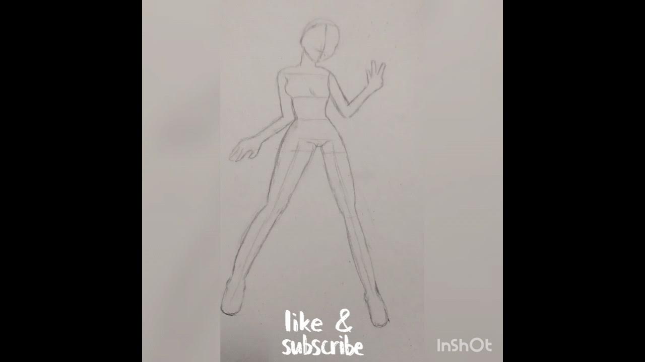 easy body drawing || for beginners #shorts - YouTube
