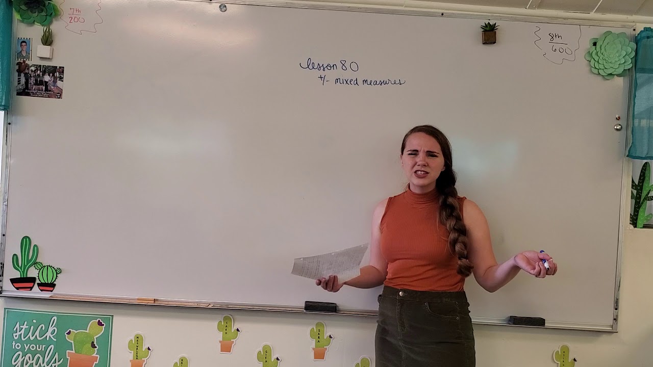 8th Grade Lesson 80 part 1 - YouTube