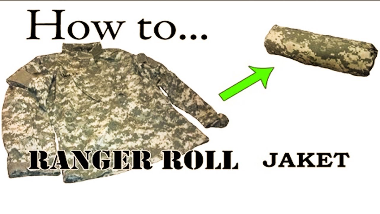 How to Ranger roll in jacket tutorial - YouTube