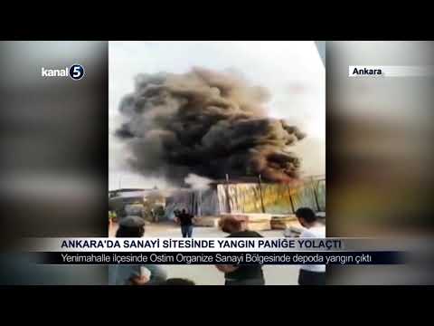 Ankara'da Sanayi Sitesinde Yangın Paniğe Yolaçtı