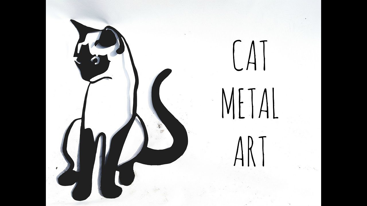 Cat Metal Art - YouTube