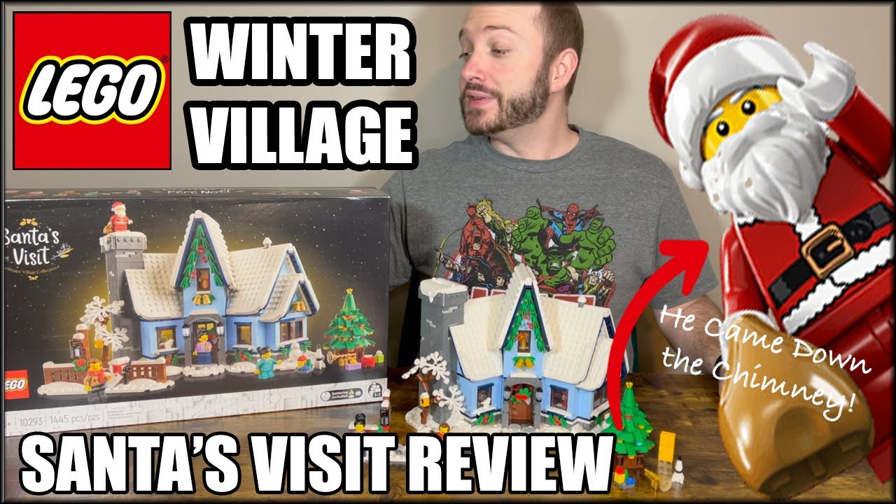 LEGO Review - Santa's Visit 10293 - Winter Village - Look at Christmas ...