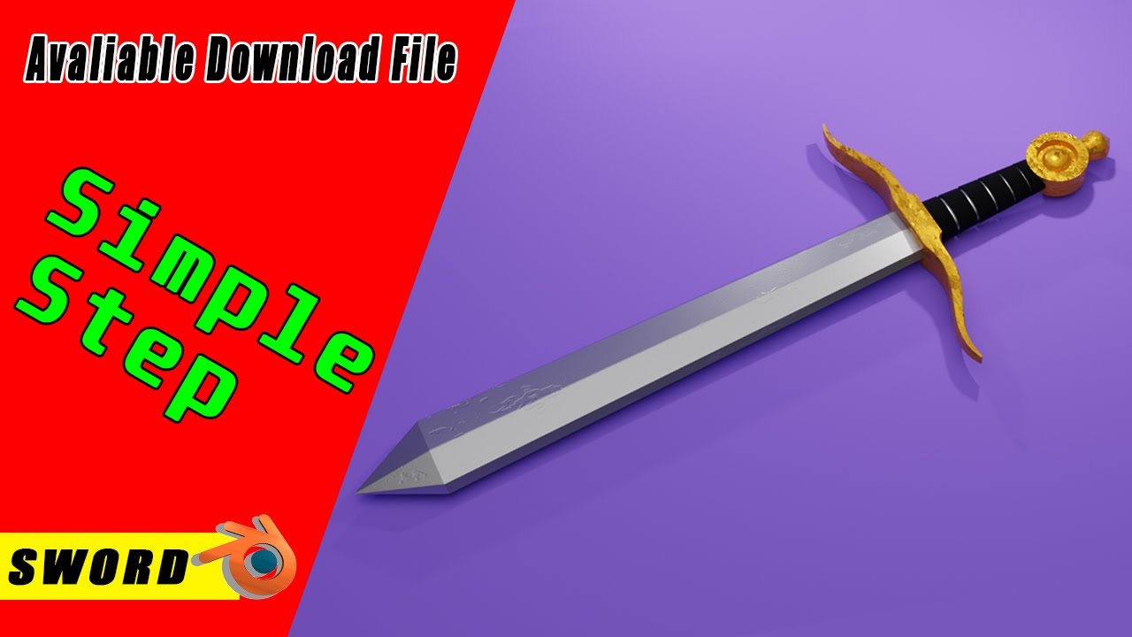 (Part 2) Cara Membuat Tekstur Besi Pada Pedang 3D | Software Blender ...