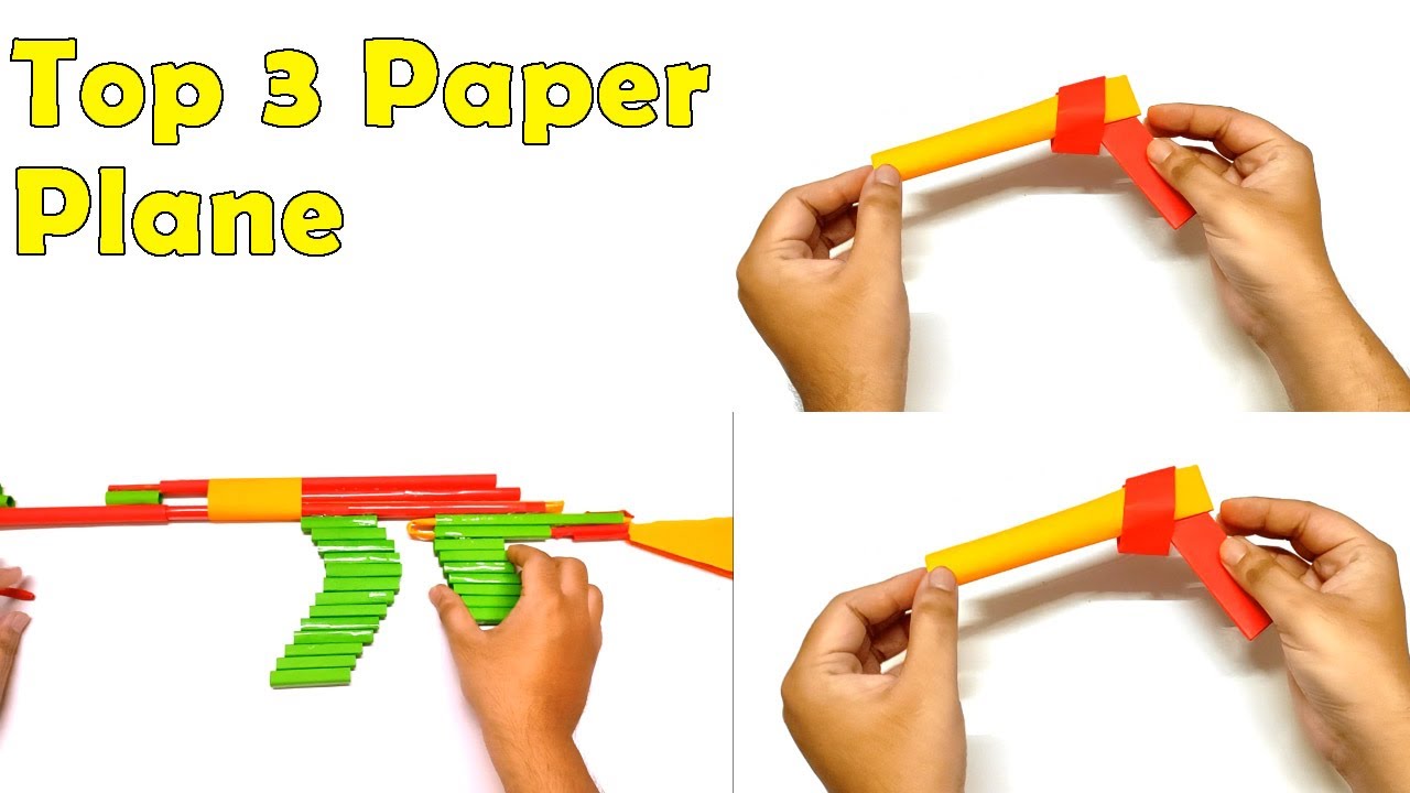 Top 3 Paper Gun | Paper shotgun that shoots paper bullets | Paper gun ...
