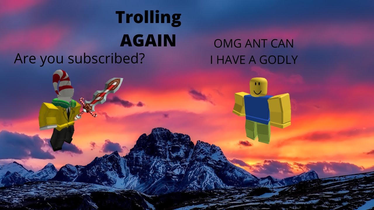 TROLLING AS ANT IN MM2|Roblox Murder Mystery 2 - YouTube