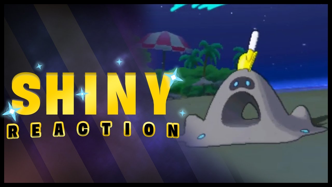SHINY SANDYGAST! #BlackSand | Pokemon Sun and Moon Shiny Reaction ...