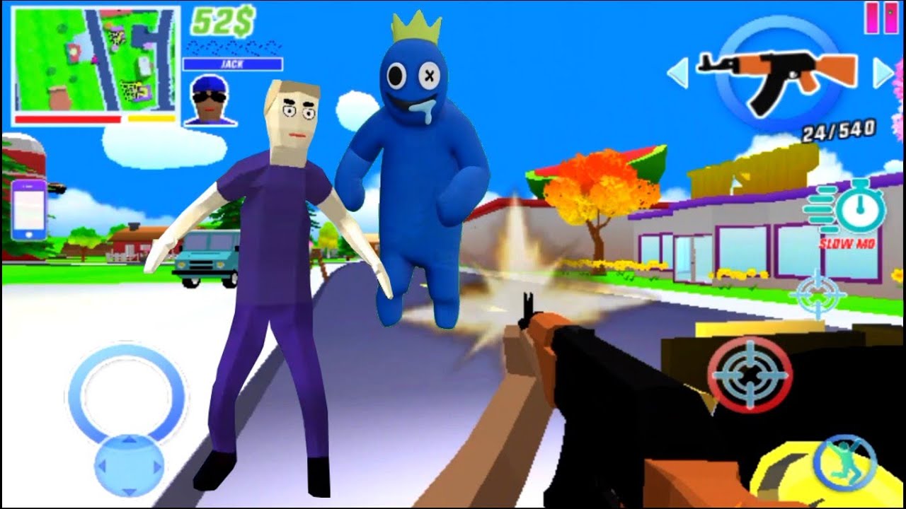 Attack Rainbow Friends! | Dude Rip | Dude Theft Wars | Android Gameplay ...