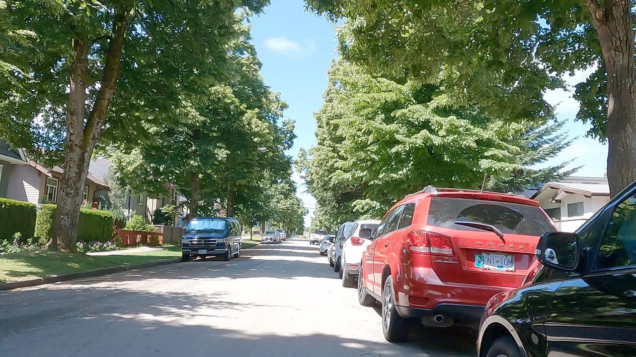 Vancouver BC Canada - Biking (East to West // VICTORIA Drive to a bit ...