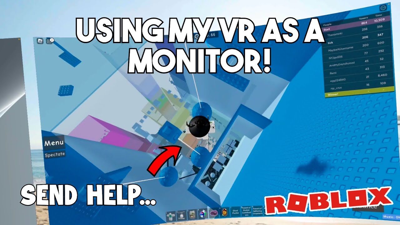 So I used my VR as a monitor, to play jtoh... (roblox) - YouTube