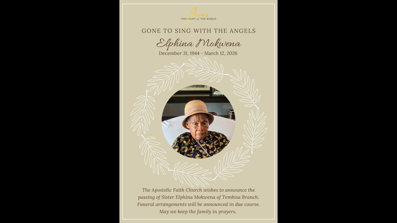20.03.2026 Elphina Mokwena funeral Service - YouTube