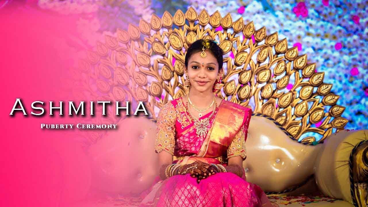 Ashmitha Half Saree Highlights|| A&M Events ||2019|| - YouTube