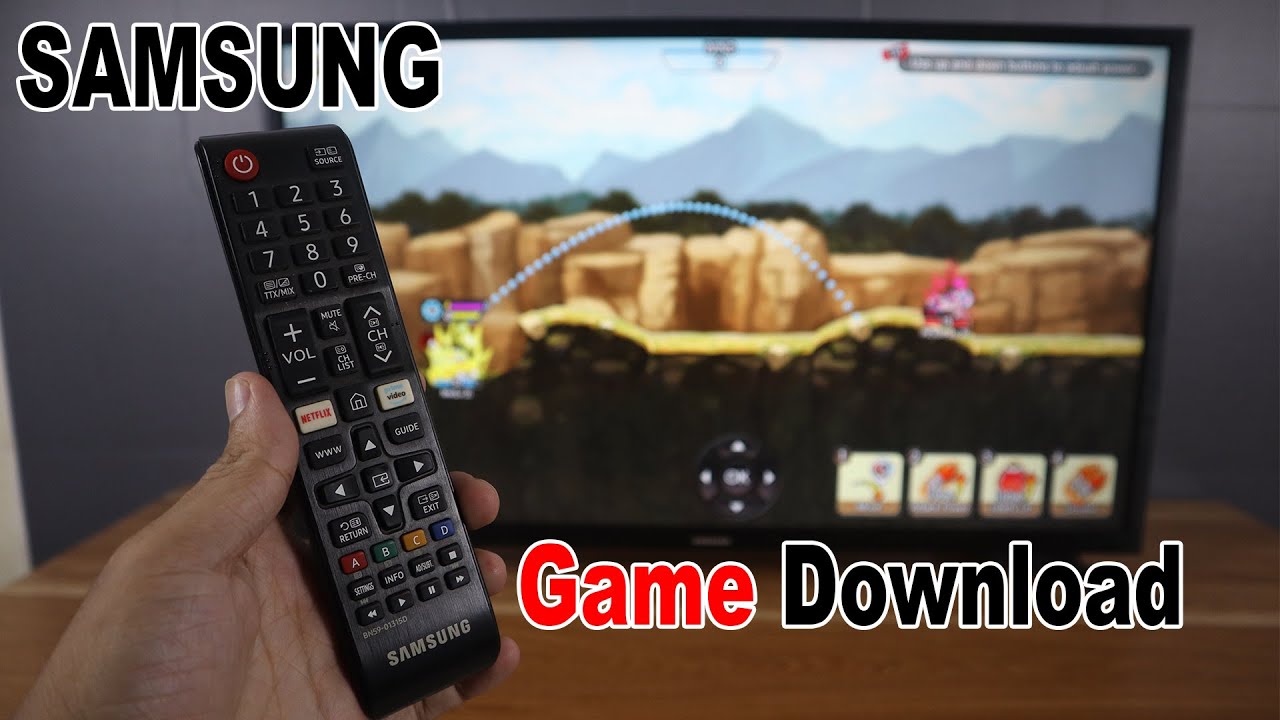 How to Download and Play Game on SAMSUNG Smart TV Play Store - YouTube