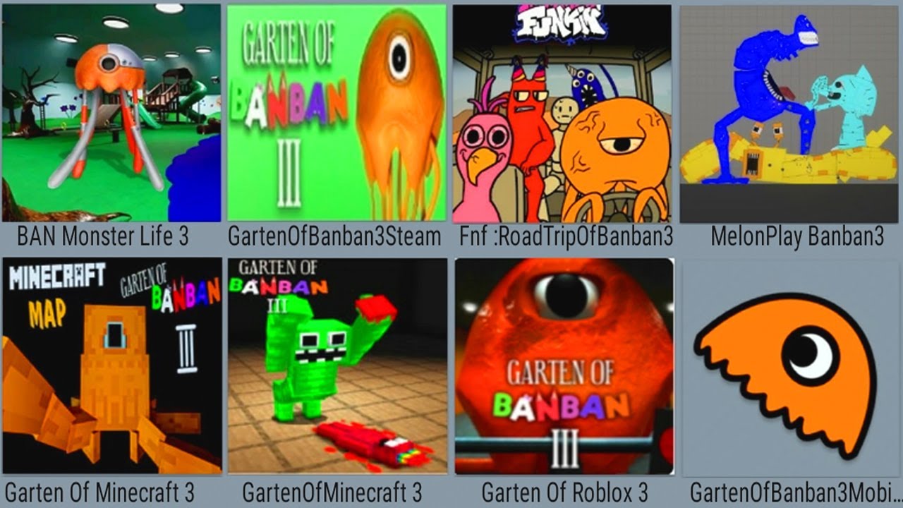 BAN Monster Life 3,Garten Of Banban 3 Steam,FNF Road Trip Of Banban 3 ...