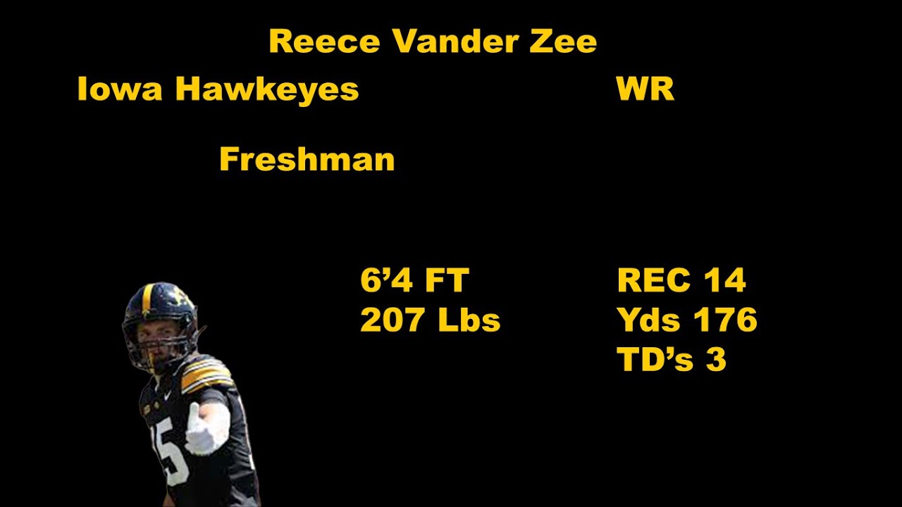 Reece Vander Zee Iowa Hawkeyes 2024 Highlights - YouTube