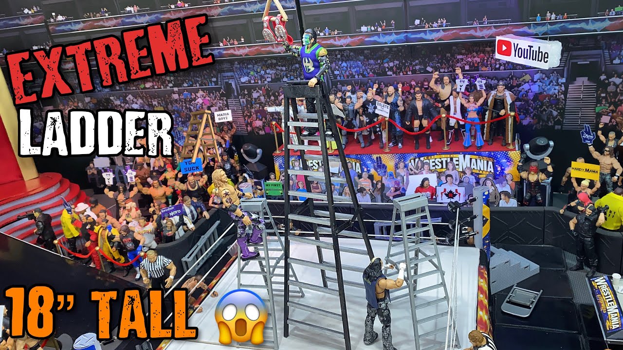 How to Build: (EXTREME)ly TALL LADDER 🪜 for WWE Action Figures - YouTube