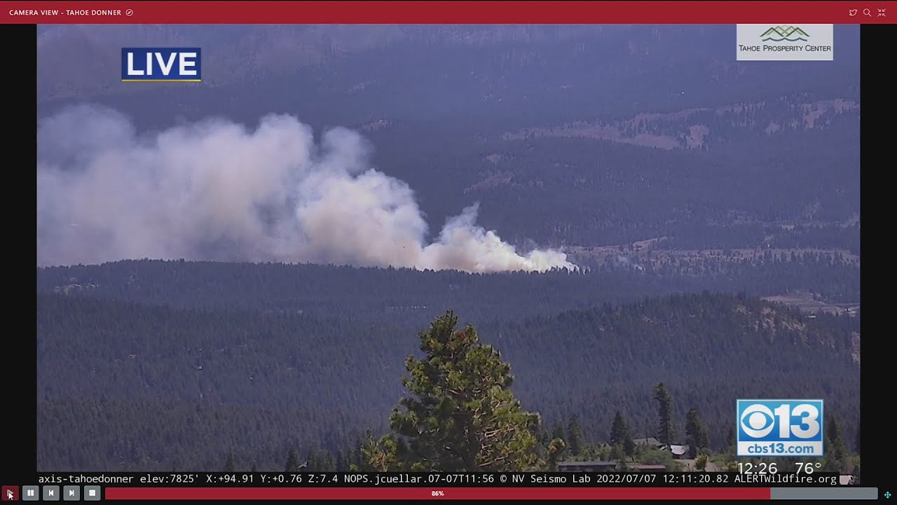 Wildfire Forces Evacuations In Truckee - YouTube