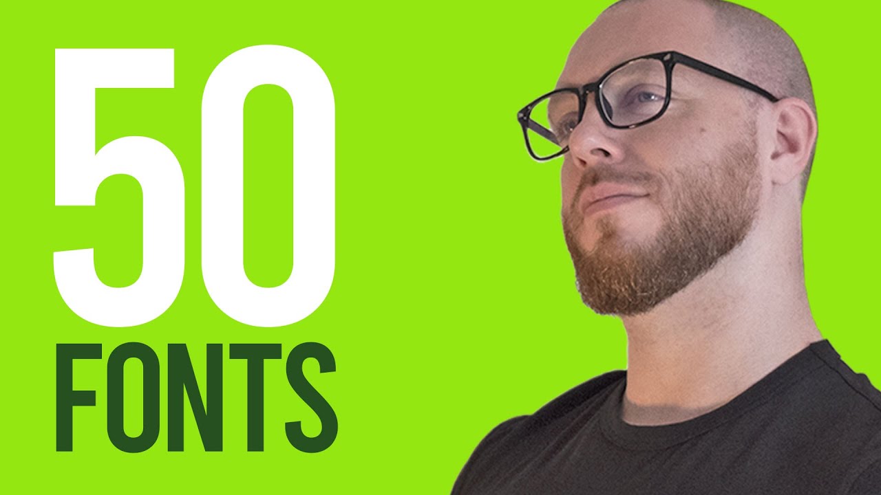 These 50 Fonts are Perfect for Design - YouTube