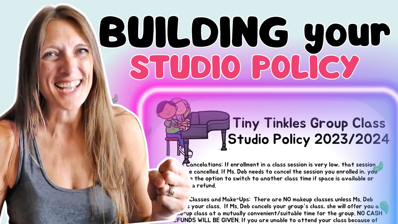 How to Build your GROUP PIANO STUDIO POLICY | PRESCHOOL PIANO TEACHING ...