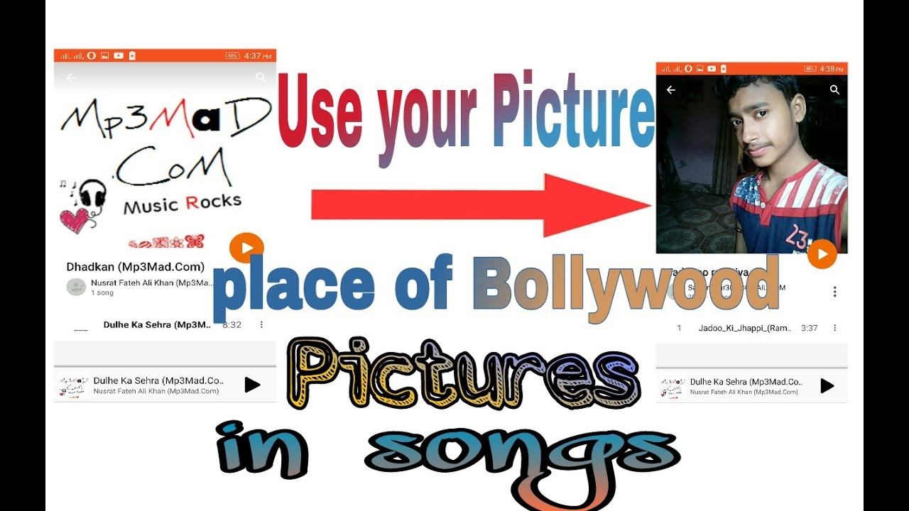How to use Profile picture in Song | Apni Photo ko lagaye Gaane me ...