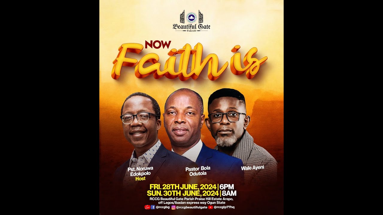 NOW FAITH IS || SUNDAY 30TH JUNE || 2024. - YouTube