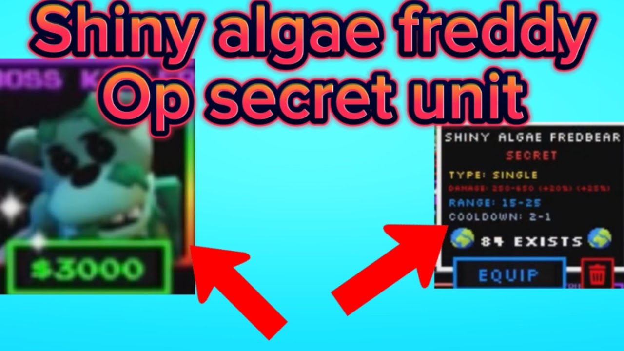 (FNTD) OP Shiny Secret Algae Freddy - YouTube