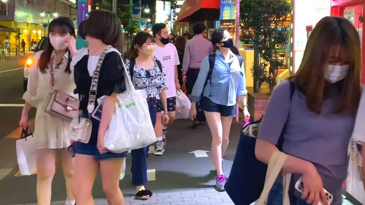 《4K》Amazing Night walk to Shin-Okubo Shinjuku - Full of girls | Virtual ...