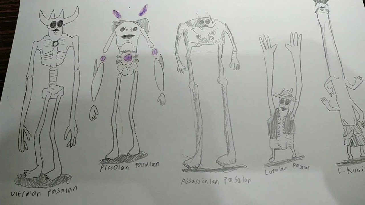 Nekoluga Family True Forms Drawing (part 1) - YouTube