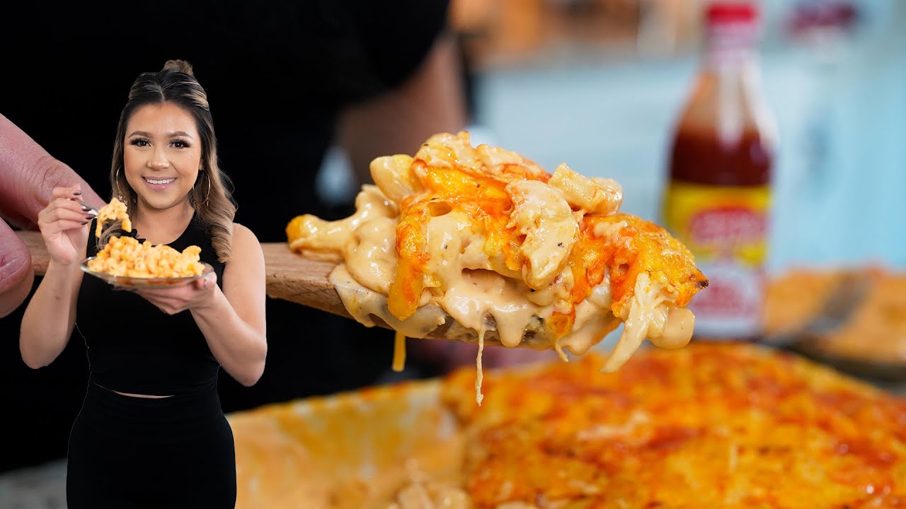 Easy and Most Creamy FLAMING CHICKEN MAC AND CHEESE - YouTube