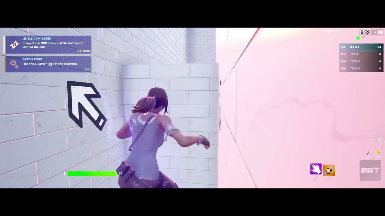 FORTNITE 999 LEVELS DEATHRUN BY CHOUPALA: EASTER EGG LOCATION 1 /5 ...