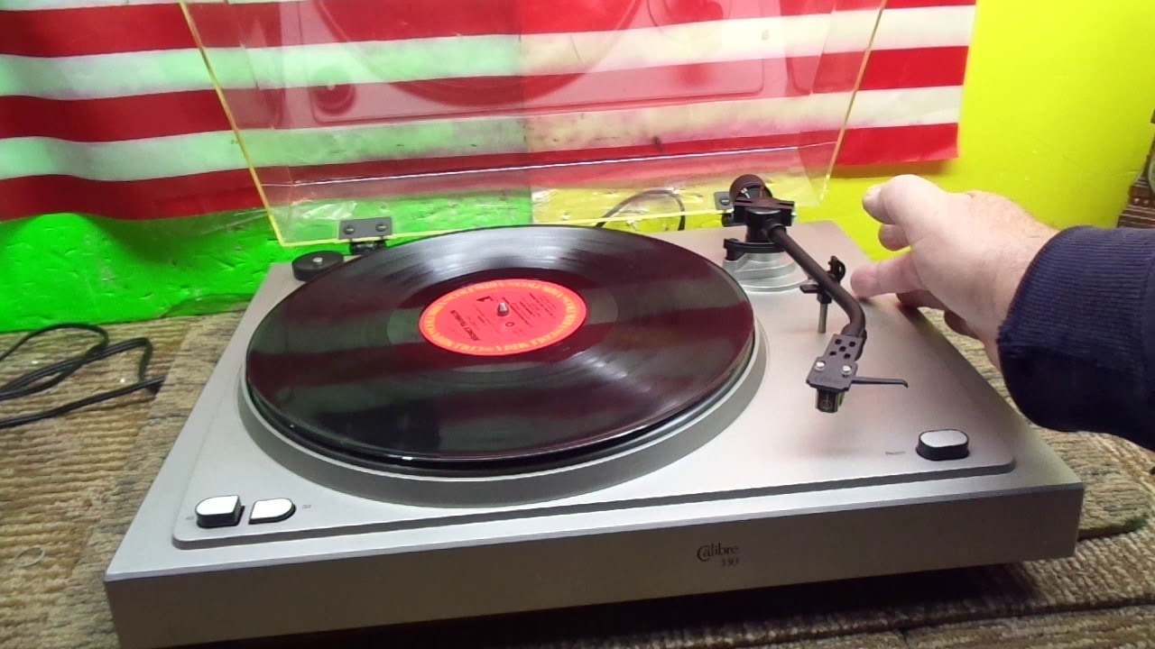 DEMO OF VINTAGE CALIBRE 330 TURNTABLE FOR SALE - YouTube