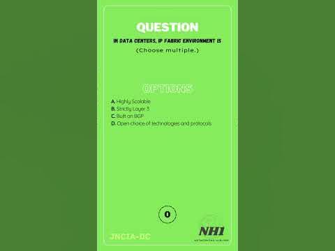 MCQ-75 | JNCIA-DC | IJDC - Introduction to Juniper Data Center Networking - YouTube